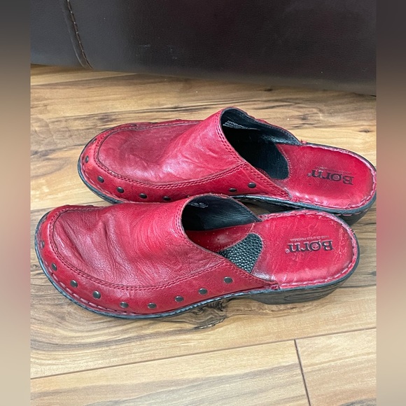Born | Shoes | Born Red Womens Marley Slip In Clog Style D745 Excellent ...